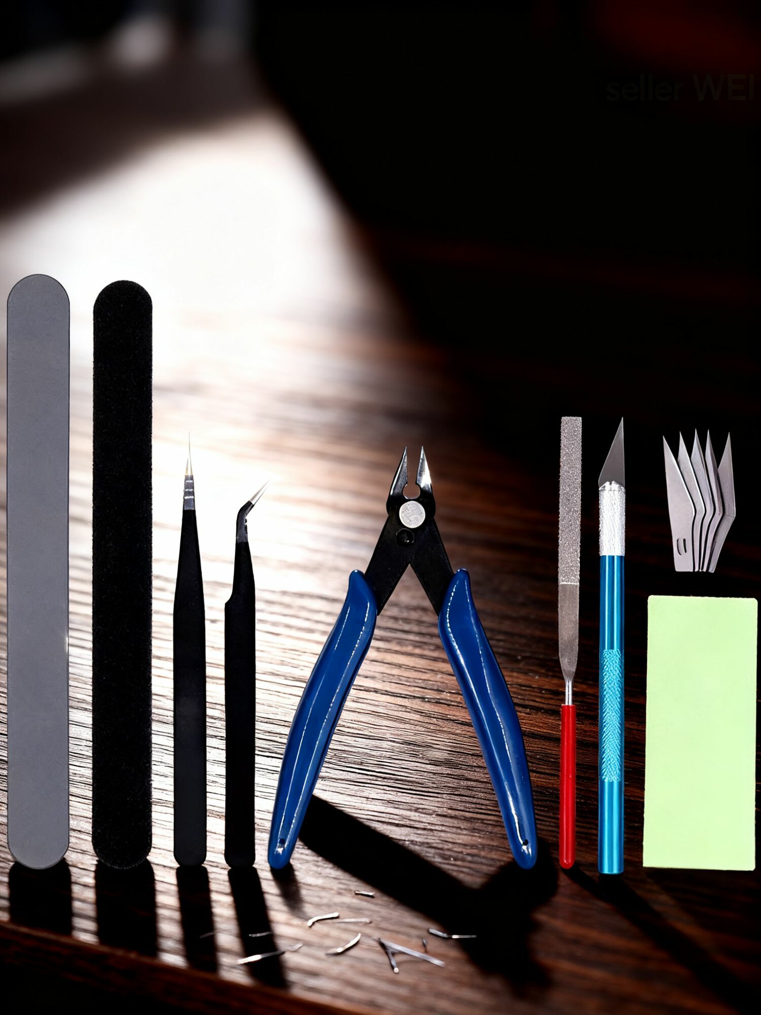 Набор из 10 инструментов для сборки моделей, для разборки и полировки деталей комплект для моделизма и хобби, точная доводка и аккуратная сборка миниатюр