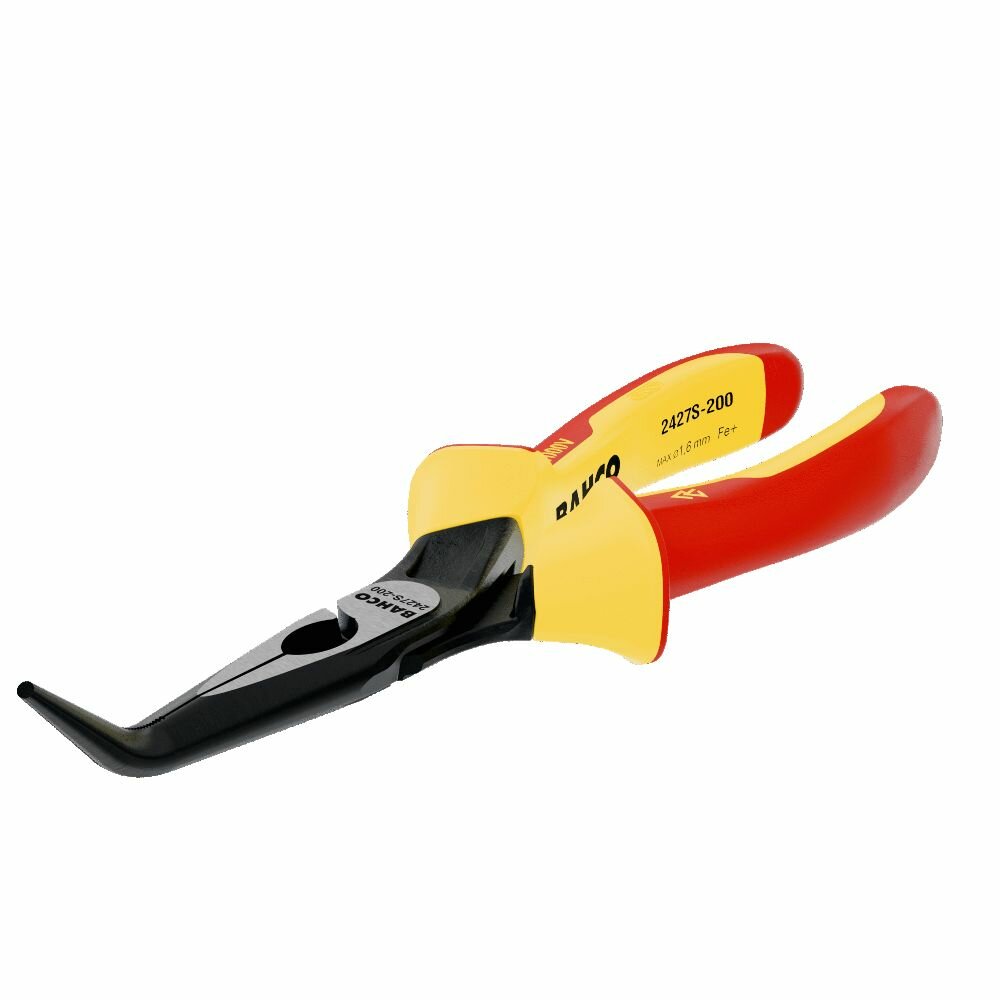Длинногубцы ERGO с удлиненными губками под 60 градусов VDE 1000В (200 mm) BAHCO 2427S-200