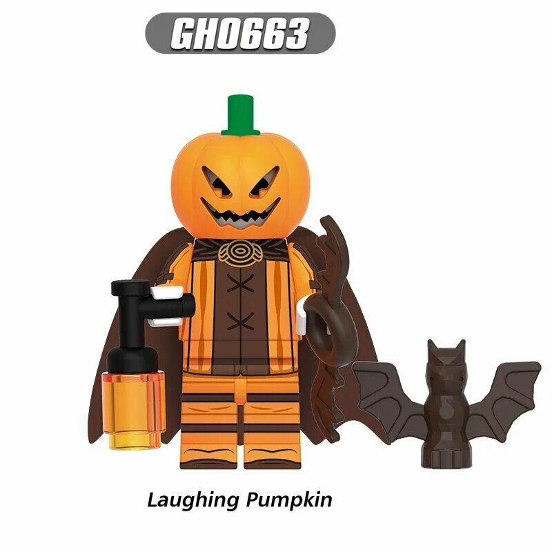 Набор минифигурок Ужасы, Тыквы, маленькие мальчики, ведьмы, (4.5см, пакет) /G0185