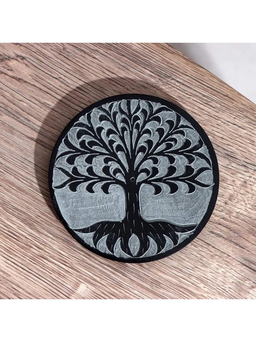 Элегантная подставка для благовоний Древо из камня