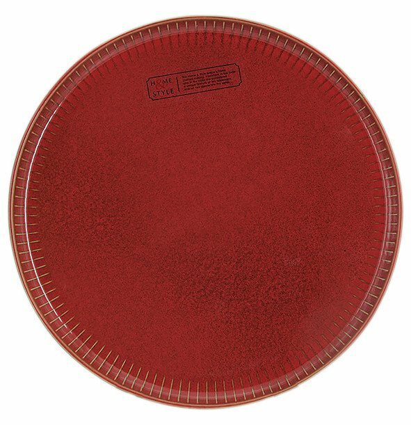 Тарелка 28 см терракот Home & Style "Comet" (инд. упаковка) / 299857