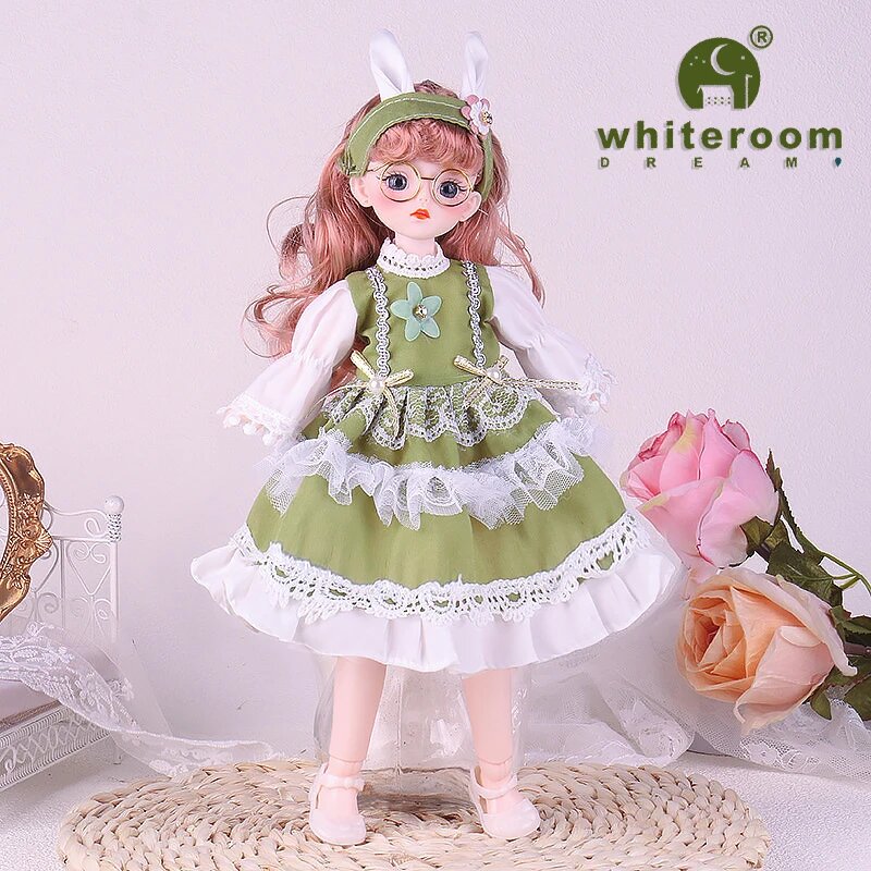 Шарнирная кукла whiteroom Звездные голубые глаза 30 см Doll with clothes 02