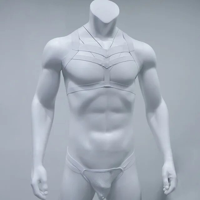 Мужской комплект стрингов для бондажа, мужское спортивное нижнее белье для тела и груди в стиле БДСМ, спортивное нижнее белье для фетиша, белье на подвязках.