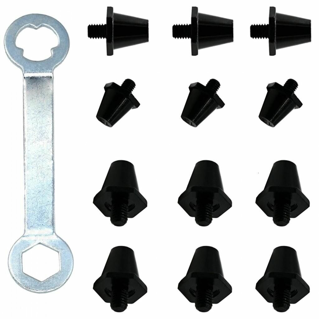 Алюминиевые шипы для бутс, Черный - 13