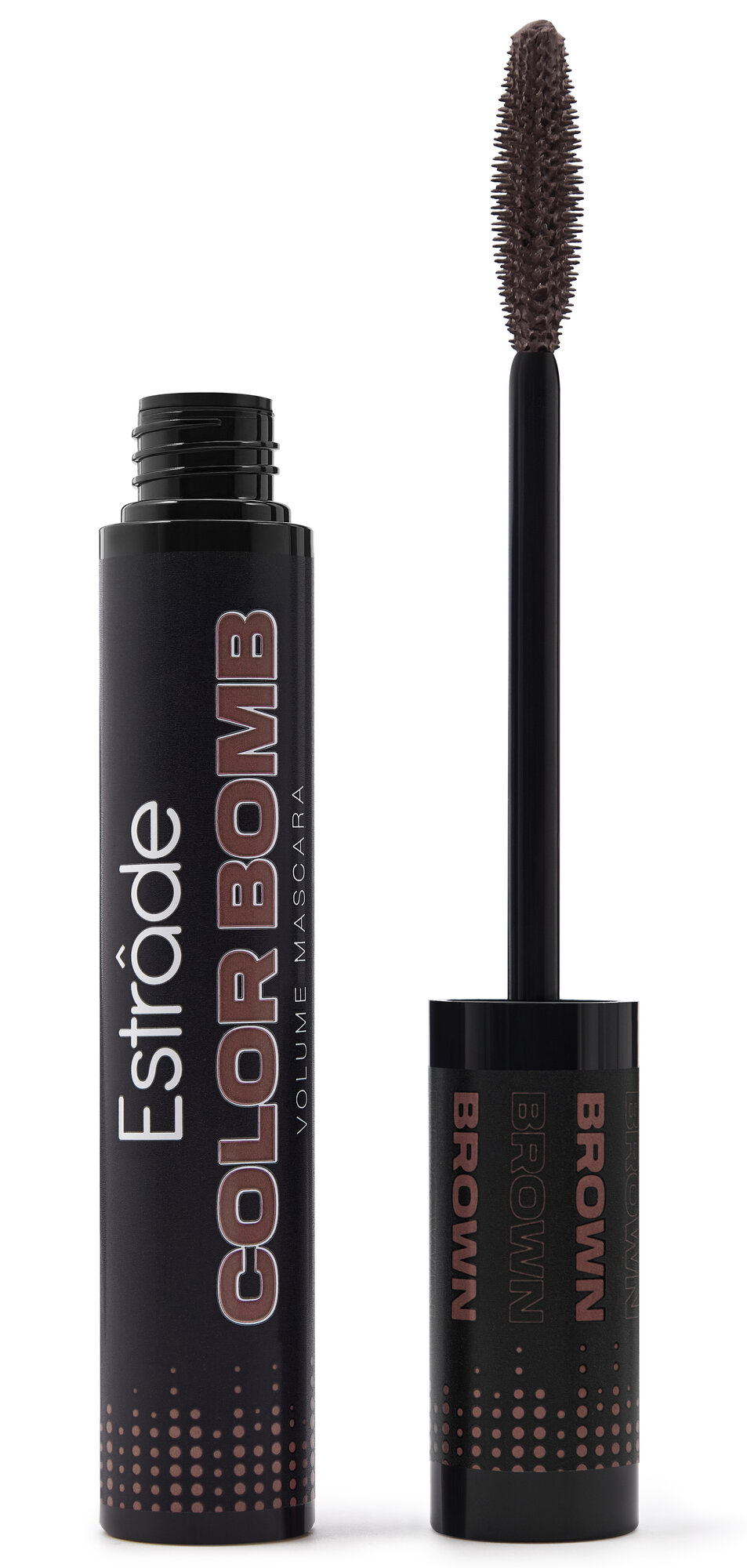 Тушь для ресниц цветная Estrade Color Bоmb Volume mascara 36 коричневая
