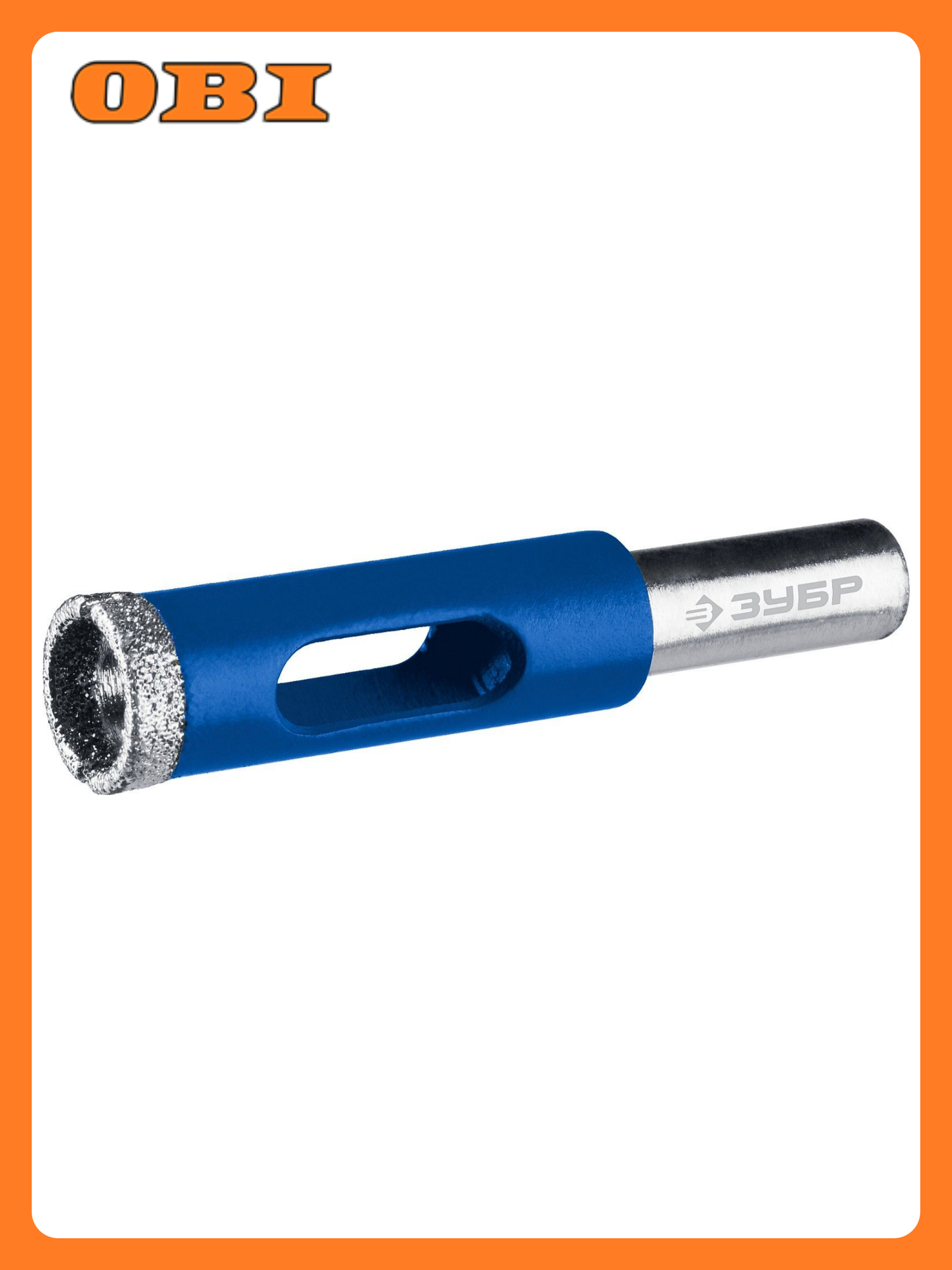 Cверло алмазное трубчатое для дрели d 3 мм по керамике и стеклу, Р60