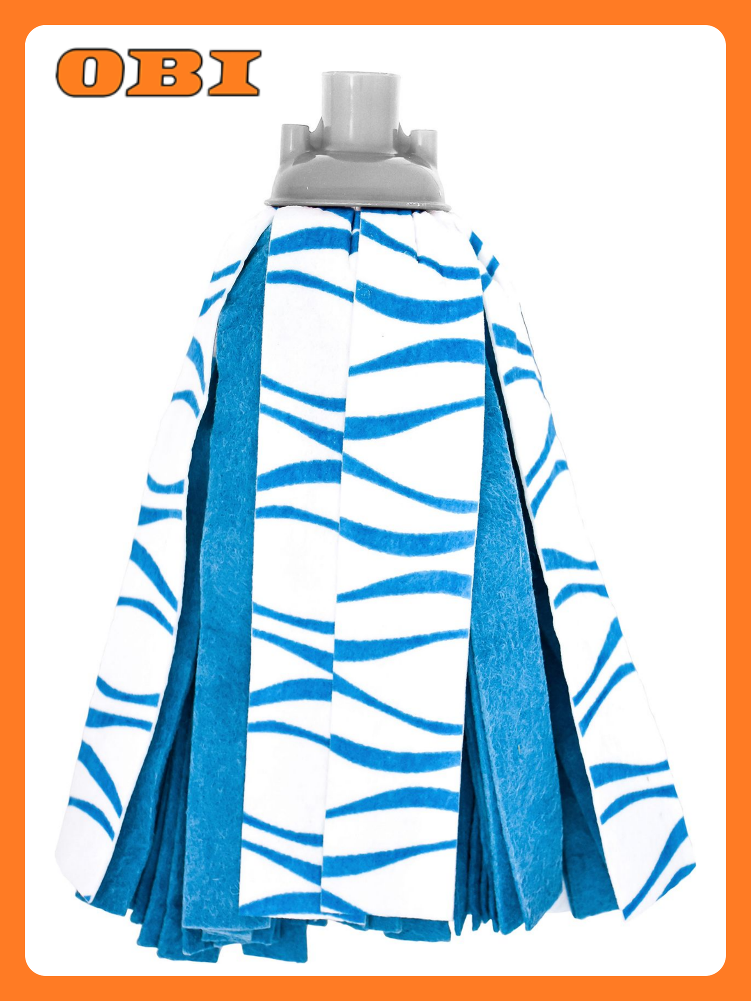 Насадка для швабры, 30см, микрофибра, с отжимом, веревочный моп