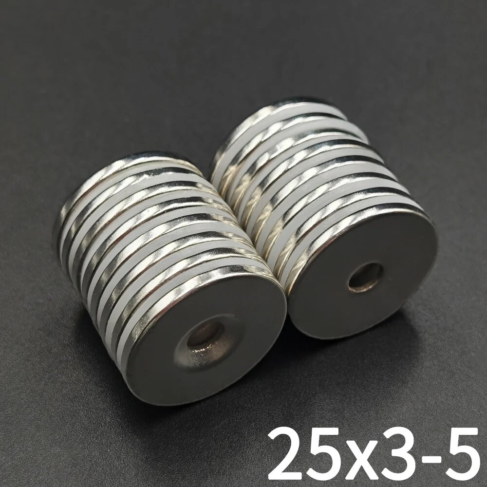 Супер мощные магниты 25x3-5 для холодильника