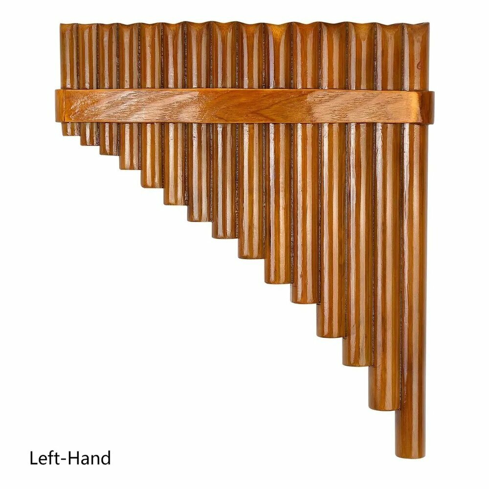 Флейта пана Panpipe 15 трубок/ Сигнал G/музыкальный инструмент/Левая рука