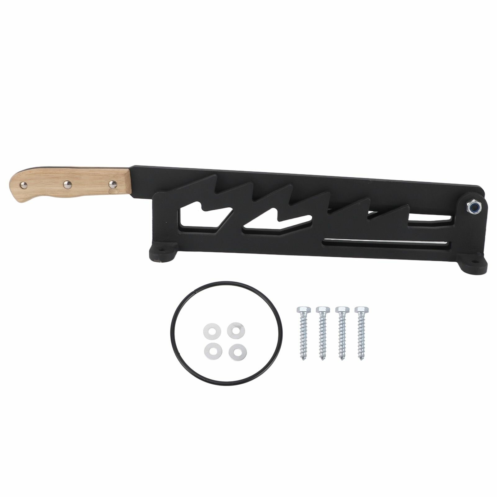 Настенный делитель дров с деревянной рукояткой для рубки дров с кольцом безопасности, из высокоуглеродистой стали, для дома и кемпинга