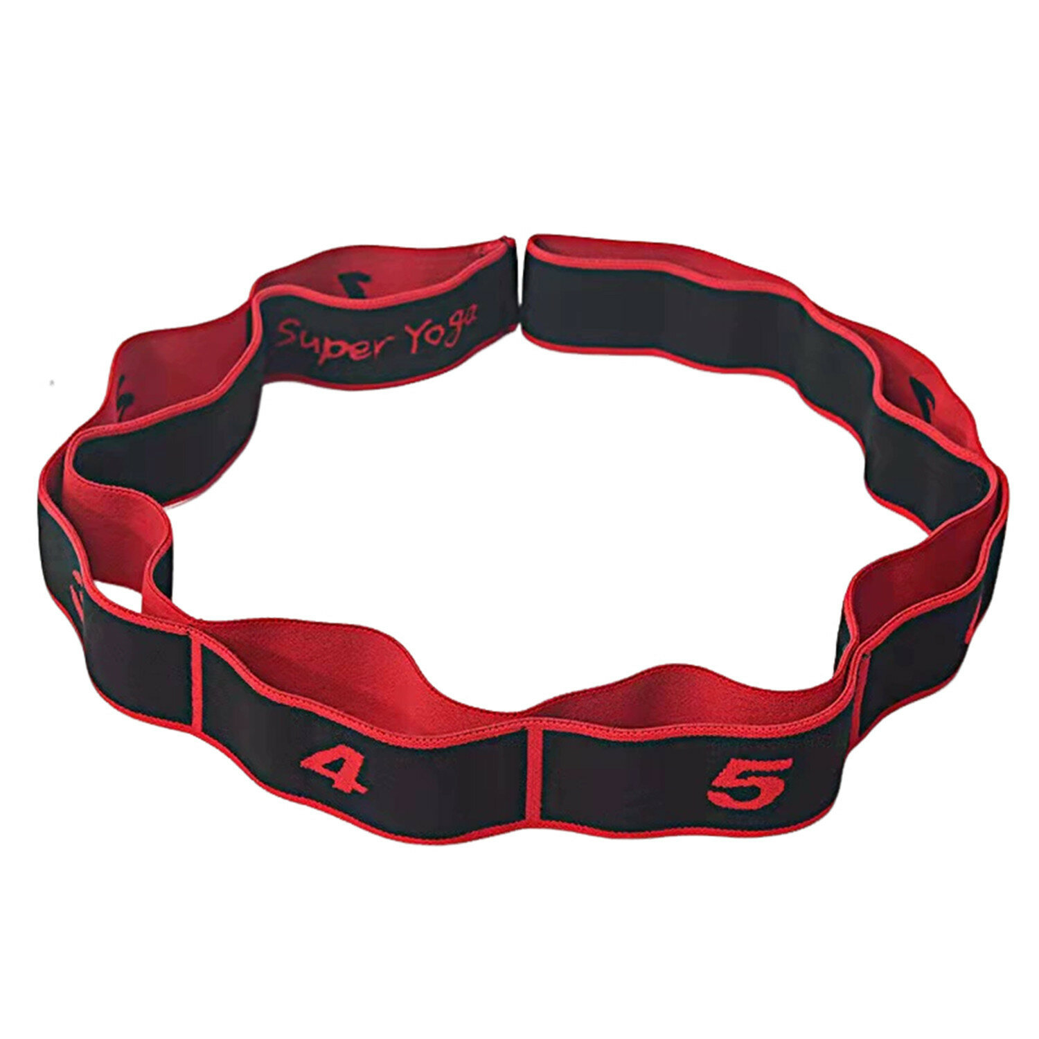 Йога резинки, эластичные фитнес-ленты, 8-секционные сегментированные йога-резинки, растягивающиеся ленты, цифровые танцевальные резинки, фитнес-ленты для растяжки спины и плеч, подходят для латиноамериканской йоги, пилатеса и фитнеса.