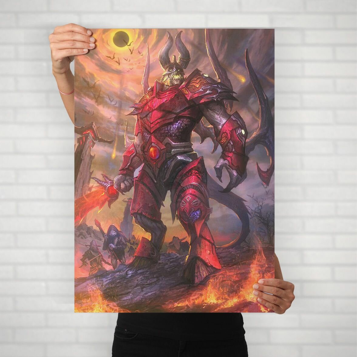 Плакат на стену для интерьера Dota 2 (Doom 2) - Постер по игре формата A1 (60х84 см)