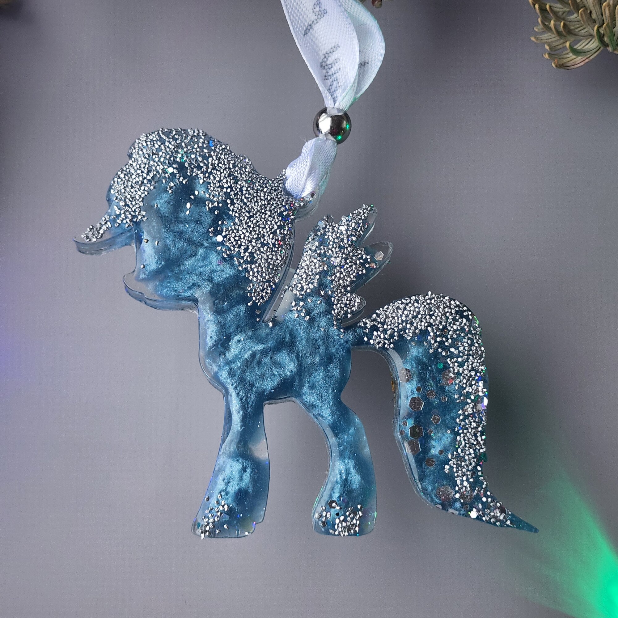 Ёлочное украшение " Огненная лошадь" Пегас символ нового 2026 года