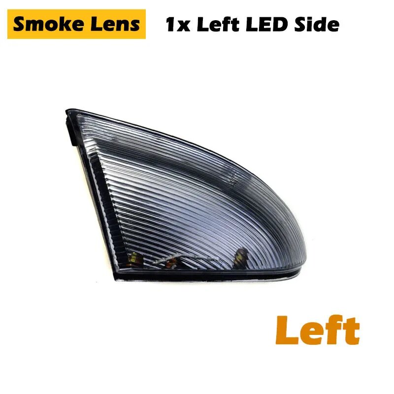 Автомобильное боковое зеркало заднего вида, светодиодный указатель поворота, индикатор заднего вида, мигающий сигнальный светильник для Dodge RAM 1500 2009 ~ 2014 RAM 2500 2010 ~ 2014 1PC Left Smoke