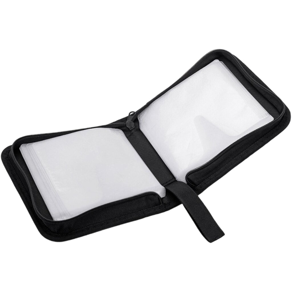 Чехол-органайзер для компакт-дисков из искусственной кожи для использования в автомобиле, чехол для хранения 40 дисков, автомобильный аксессуар