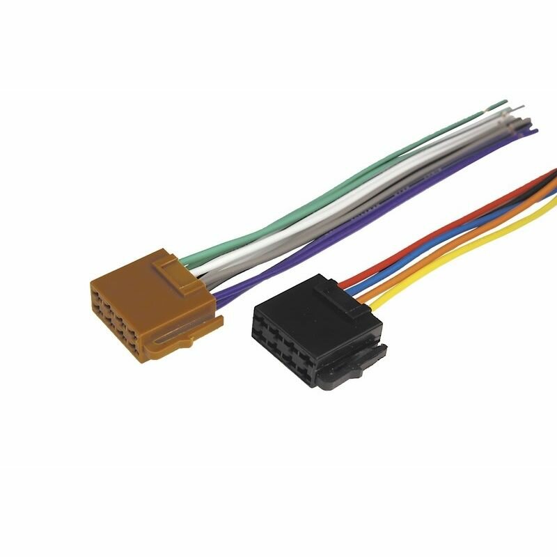 Разъемы для автомагнитол Евро ISO, 2 гнезда акустика+питание REXANT