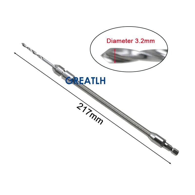 Съемное костное сверло GREATLH 3.2mm, 217mm