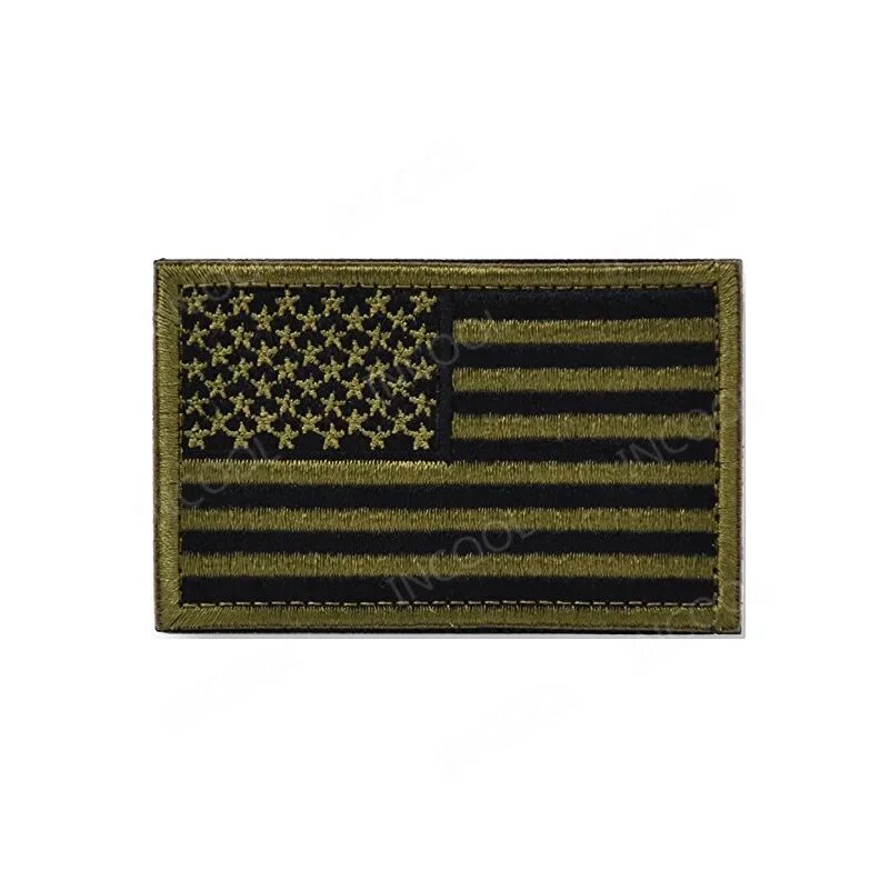 Тактическая нашивка American Flag Army Green 8x5 см