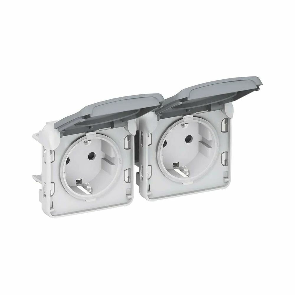 Двойная розетка Legrand Plexo 069576 125004