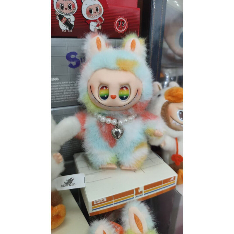 Мягкая виниловая игрушка ZIMOMO Big Boss LABUBU Archangel, 58 см и 38 см, большая кукла в подарочной коробке.