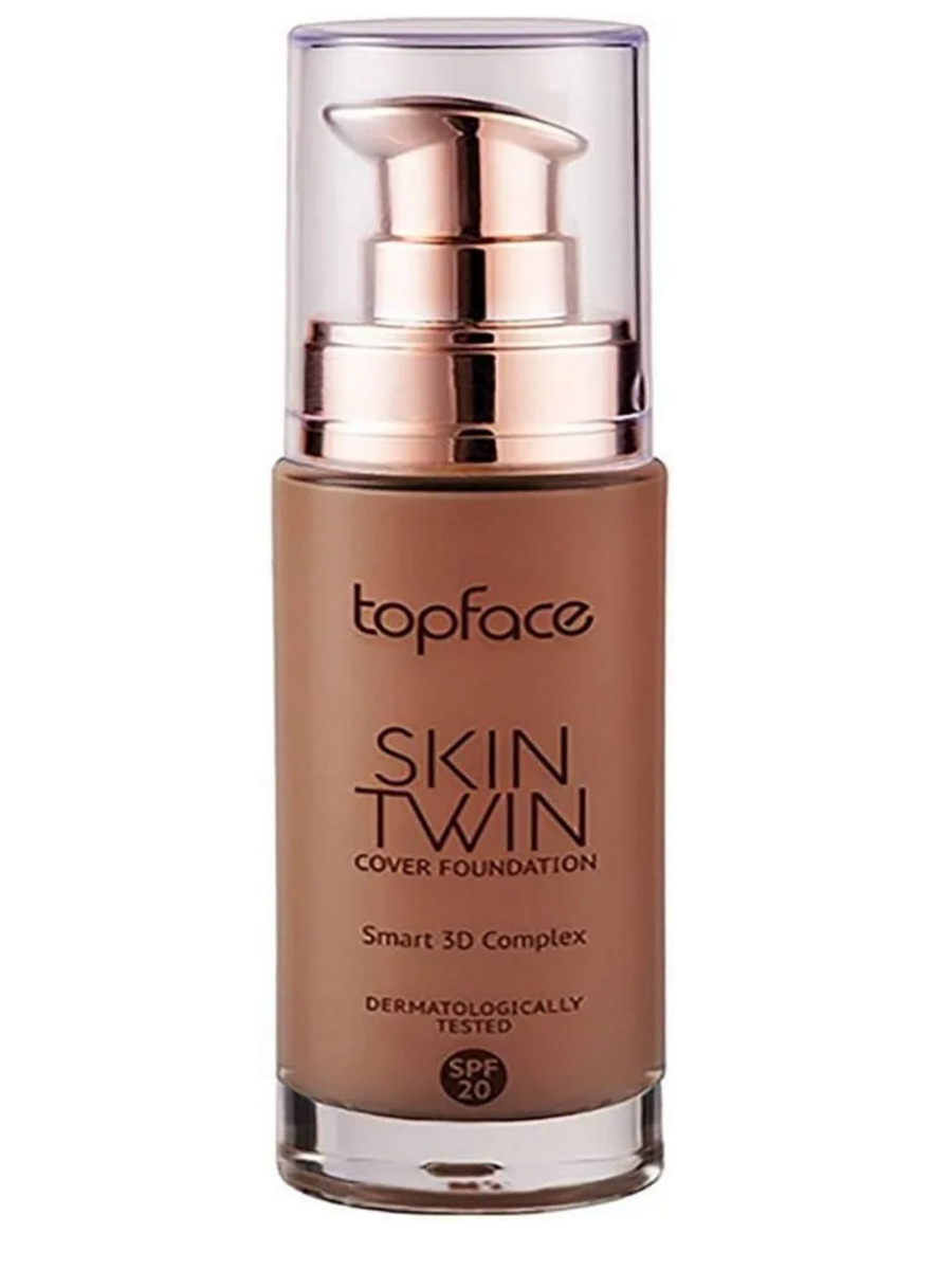 Тональный крем Topface Skin Twin Cover Foundation SPF20, Двойное покрытие, 010