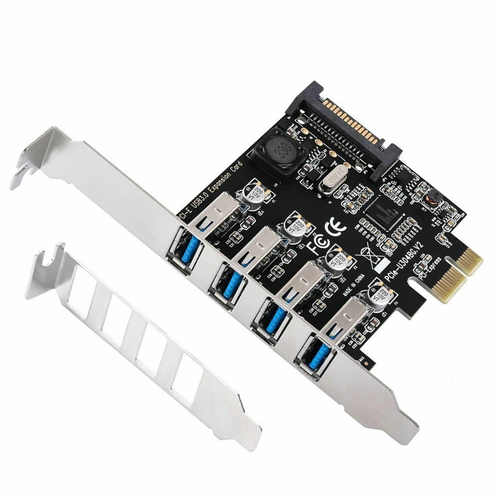 PCI-E к USB адаптер с 15-пиновым разъемом и 4 портами