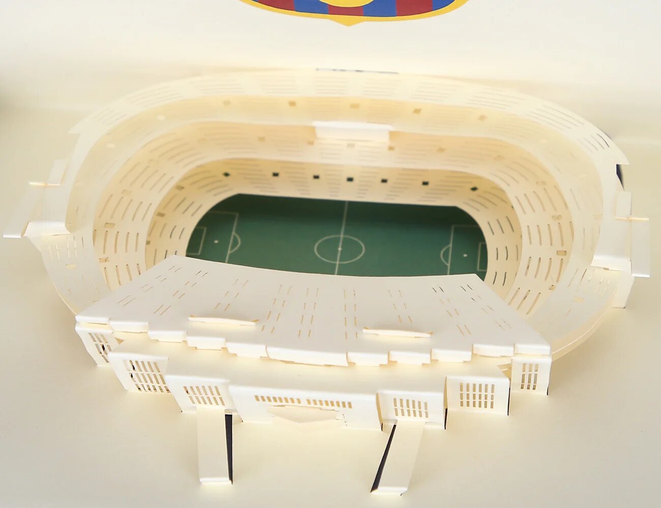 3D открытка Camp Nou, Белый, FCB club