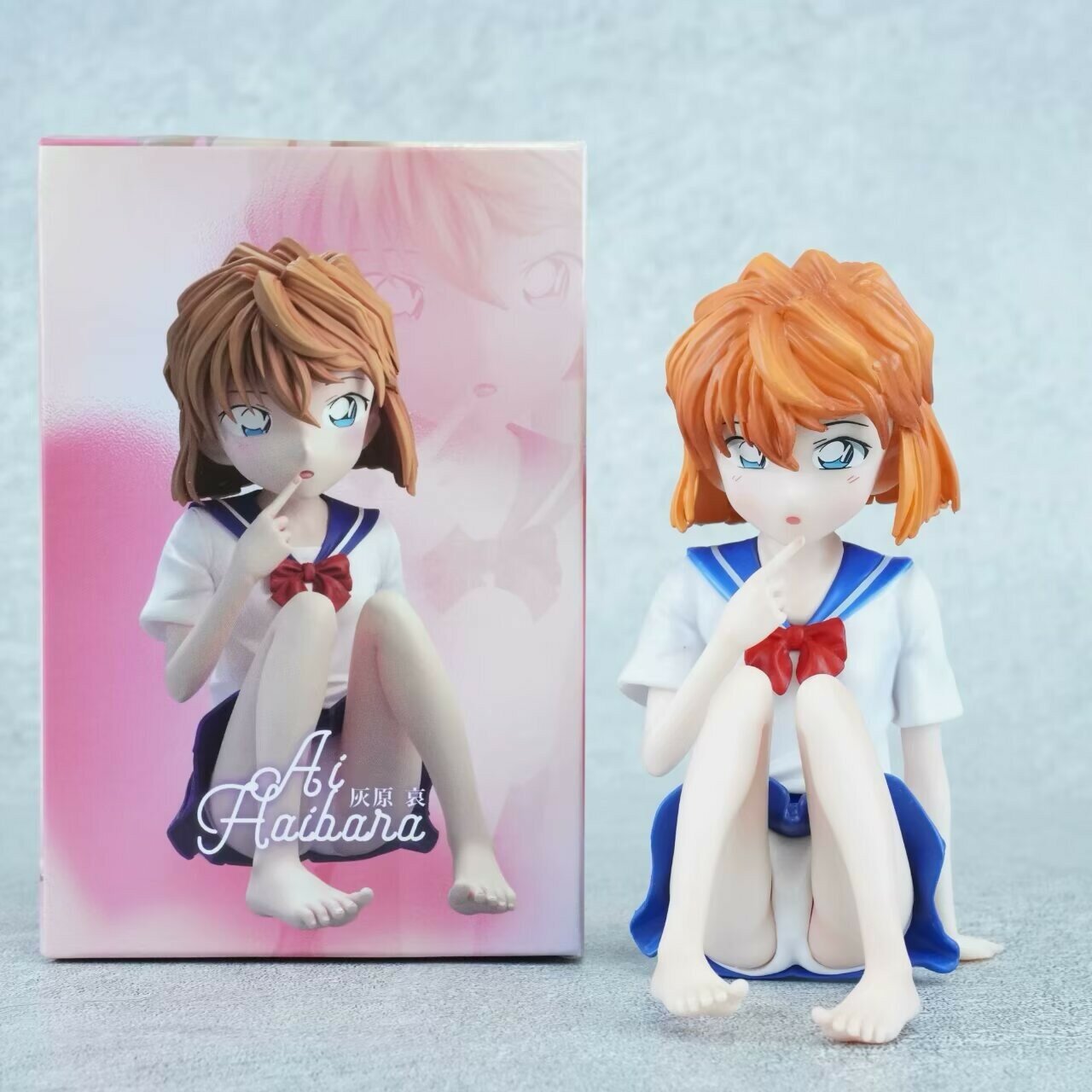 Аниме-товары YYDS: Фигурки Конана и Ай Хайбары из фильма в масштабе 1/6 с пистолетом (набор в коробке)