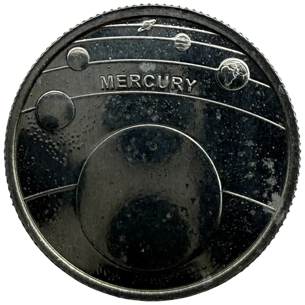 Турция 1 куруш 2022 г. (Планеты Солнечной системы - Меркурий)