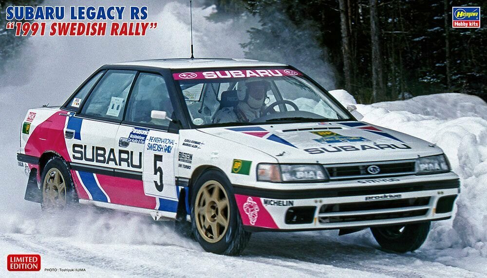 Сборная модель Машинка Hasegawa-20432 1/24 Subaru Legacy RS 1991 Swedish Rally car model kit
