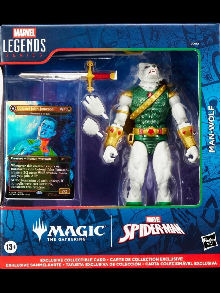Фигурка Hasbro Marvel Legends Spider-Man - Коллекционная фигурка Человека-волка, 15 см - Хасбро G0642