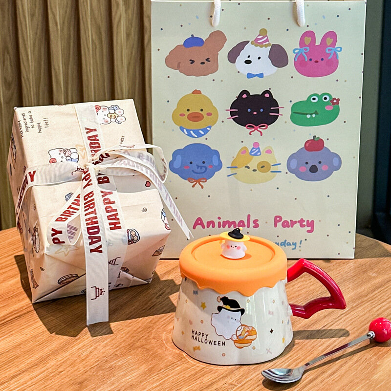 Милая керамическая кружка в виде привидения — отличный подарок на день рождения, идеально подходящий для лучших подруг или в качестве подарка к началу учебного года/выпускному.