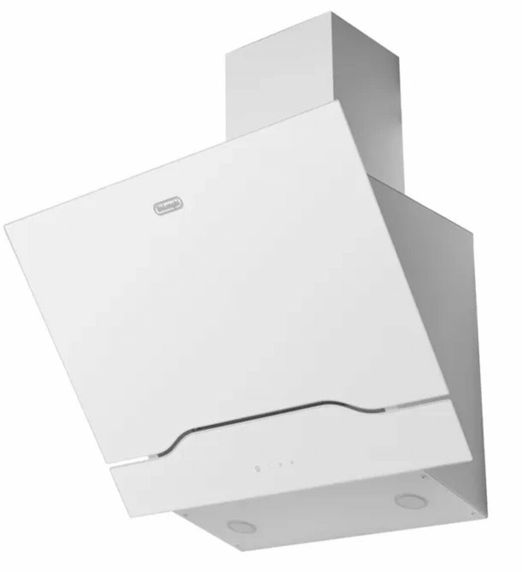 Наклонная вытяжка Delonghi 60 см, 3 скорости, сенсорное управление, белый Linea 608 BB