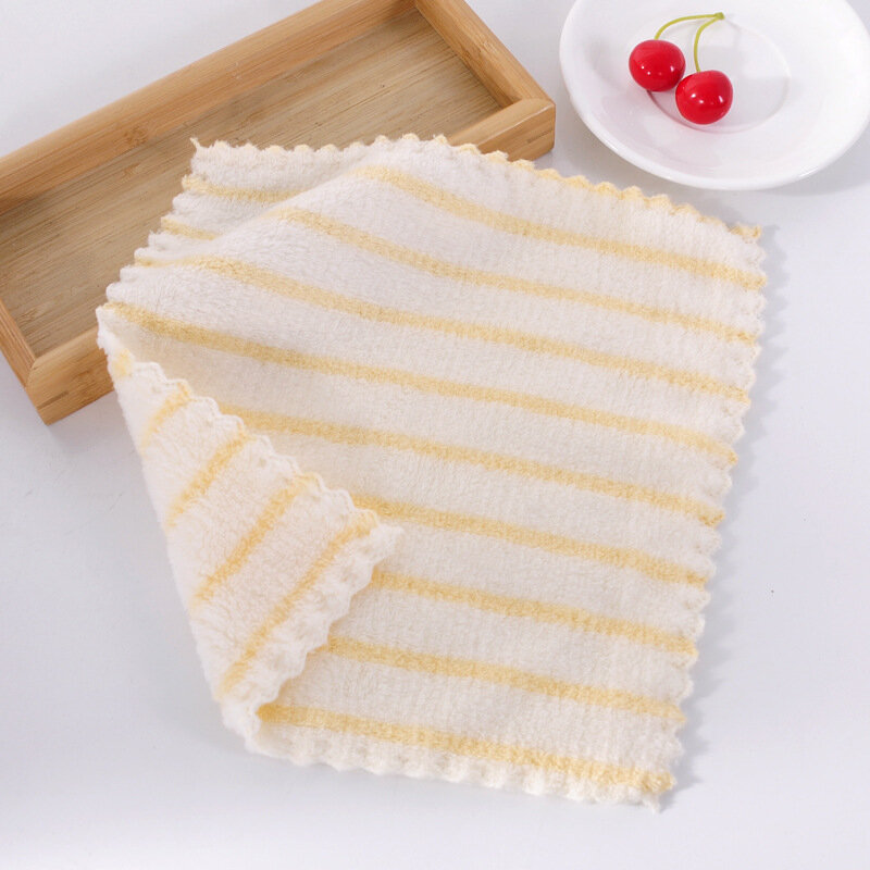 Коралловая флисовая салфетка для мытья посуды, впитывающая салфетка для уборки дома, для протирки столов, посуды, рук,