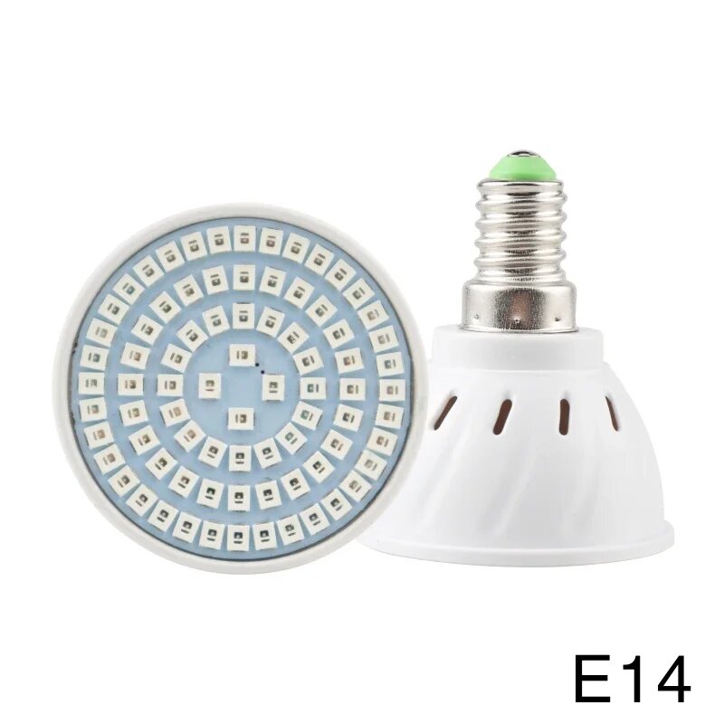 Sagra LED фитолампа для растений полный спектр MR16/GU10/E27/E14 E14, 80LEDs