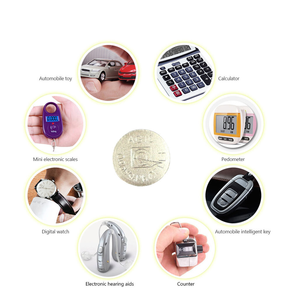 10шт Батарейки lr41 AG3 LR736 алкалиновые 1.5v