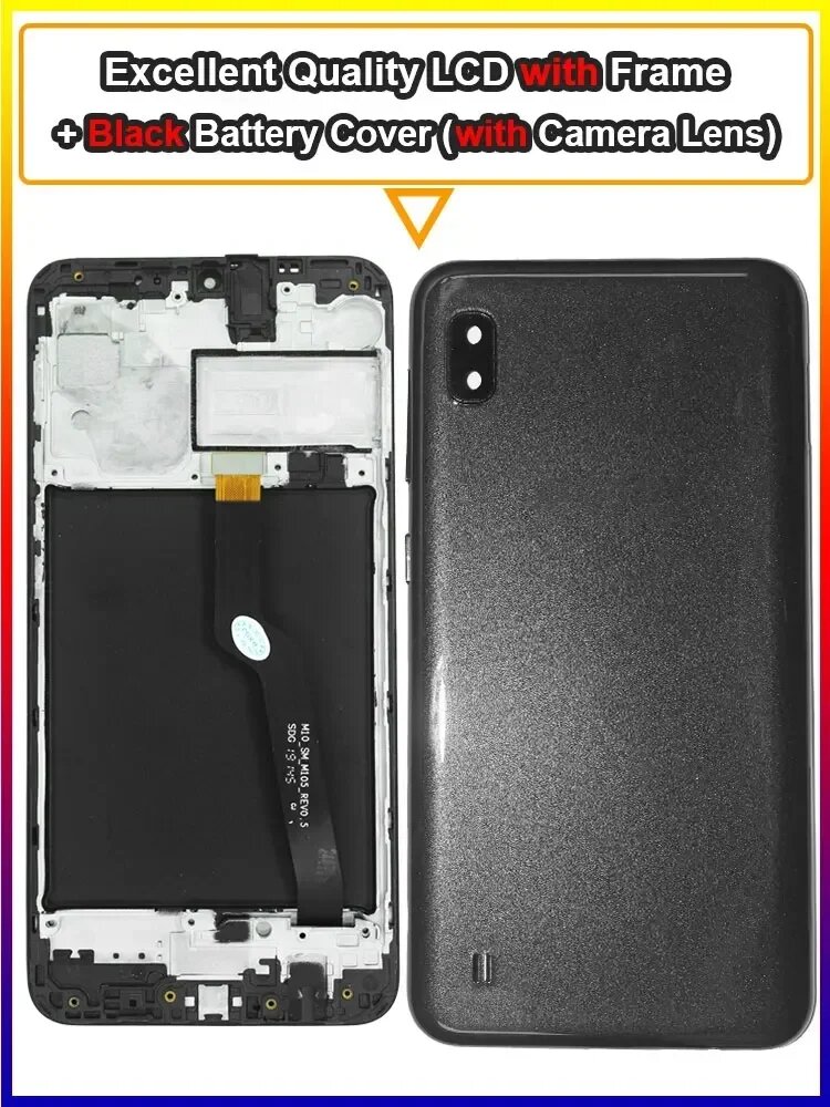 Новый протестированный ЖК-дисплей для Samsung Galaxy A10, замена сенсорного экрана в сборе для Samsung A10, ЖК-экран A105F A105M A105G