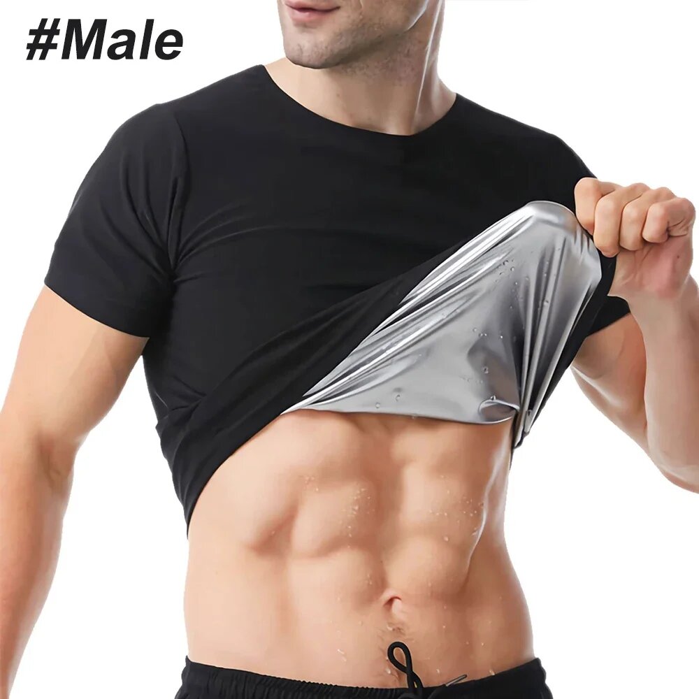 Профессиональный спортивный жилет для сауны, компрессионная рубашка для тренировок в тренажерном зале, костюм для сауны, формирователь тела для похудения унисекс, потеря веса