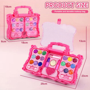 Набор детской косметики для девочек, портативная косметичка, симуляция ролевых игр, подарок на день рождения