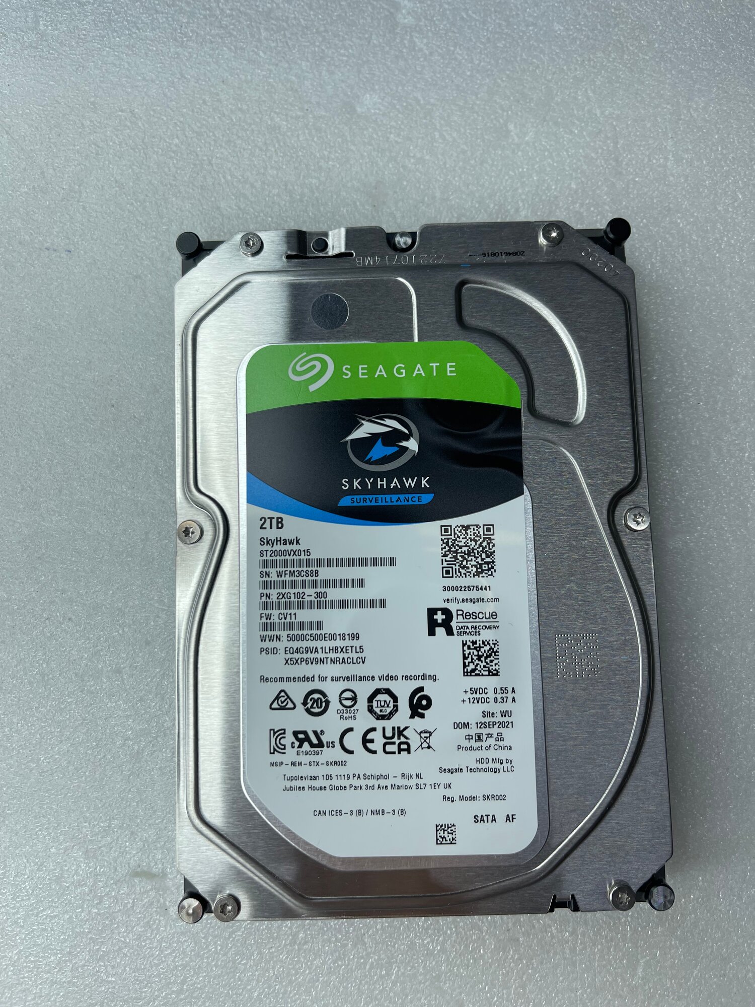 HDD диск 2 Терабайт Seagate ST 2000VX015 для компьютера 3.5 дюйма