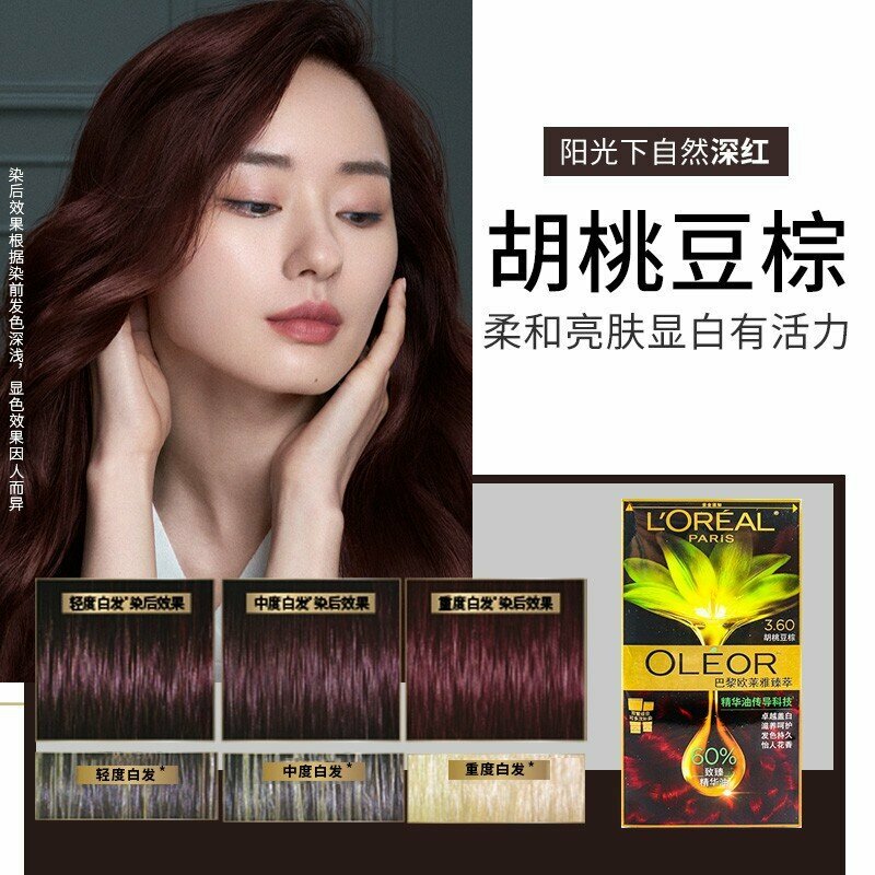 Крем-краска для волос L'Oreal Premium Misty Cold Tea для мужчин и женщин, натуральный черный цвет, закрашивающий седину, домашняя крем-краска