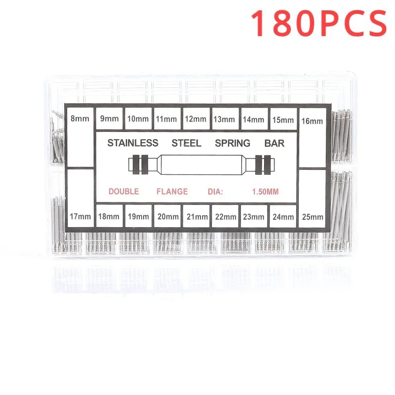 180шт. Spring Bar Stainless Steel 1.5MM