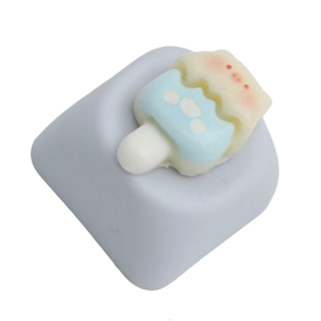 3D Свинка-кейкап для клавиатуры, Синий