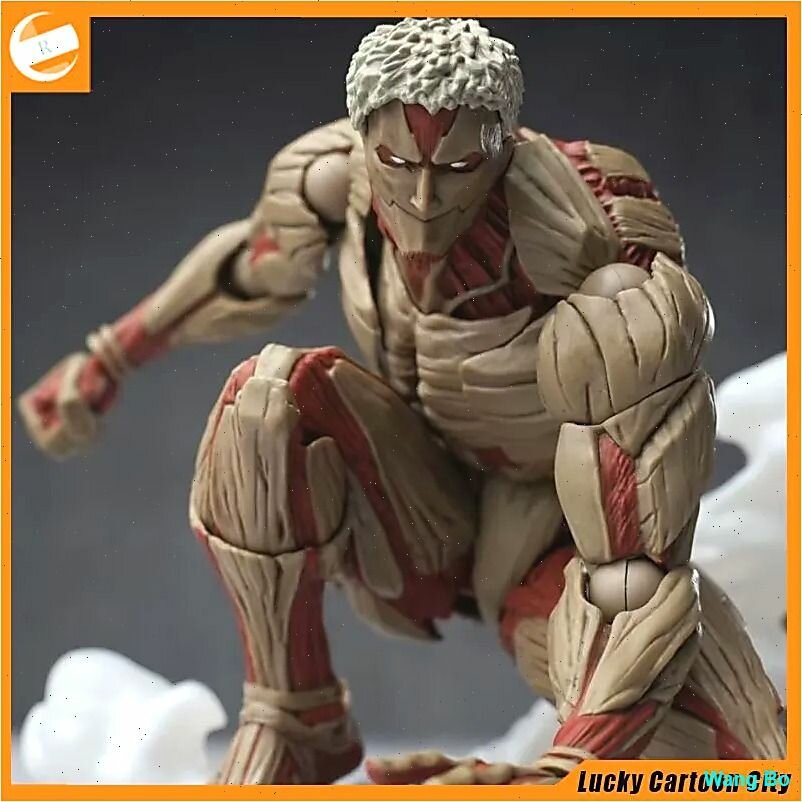 Фигурка атака титанов Чистый коричневый Бронированный титан/ Attack on Titan Reiner Braun The Armored Titan16CM