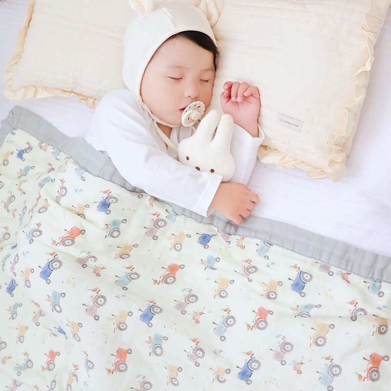 Четырехслойное марлевое одеяло из бамбукового хлопка, полотенце для купания детей, детское одеяло, пеленка для новорожденных, одеяло для детского сада