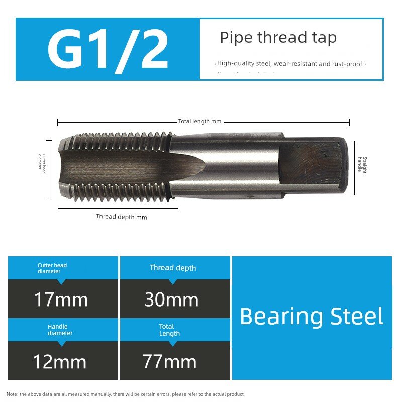Труборезные метчики, метчики для труб, цилиндрические метчики для труб NPT/1/2 3/4 для водопроводных труб Подшипниковая