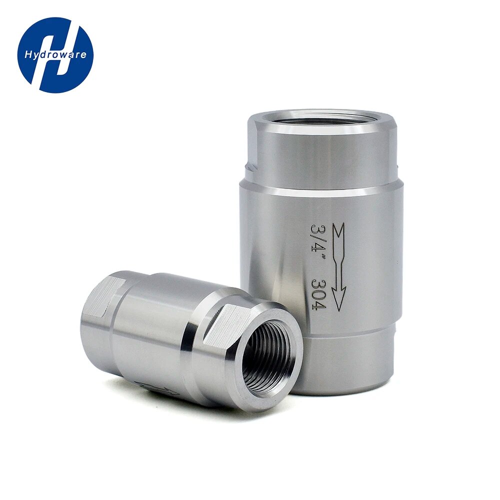Одиночный обратный клапан высокого давления, газовый клапан с внутренней резьбой из нержавеющей стали 304 1/8 "1/4" 3/8 "1/2" 3/4" 1" 2" для газовой и водной системы
