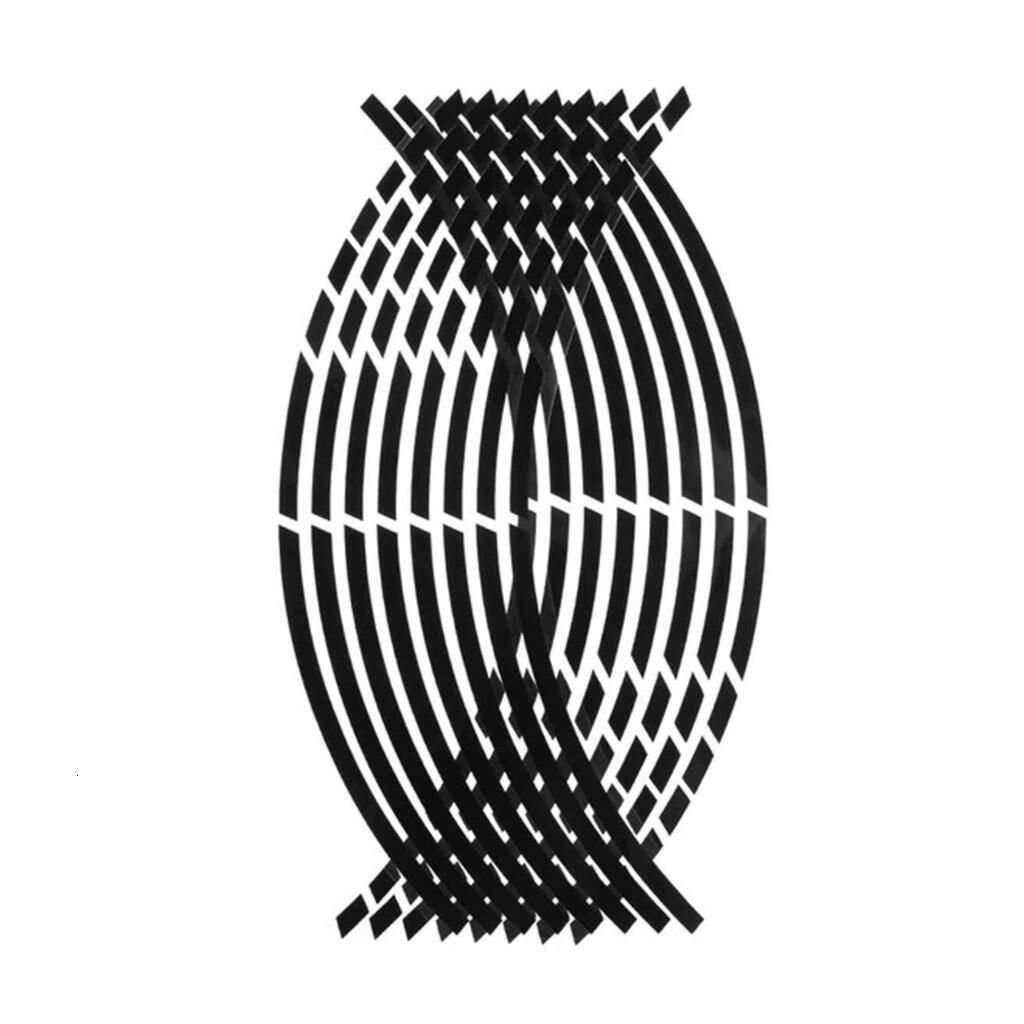 Отражающая лента для обода мотоцикла 17-18 дюймов, Черный