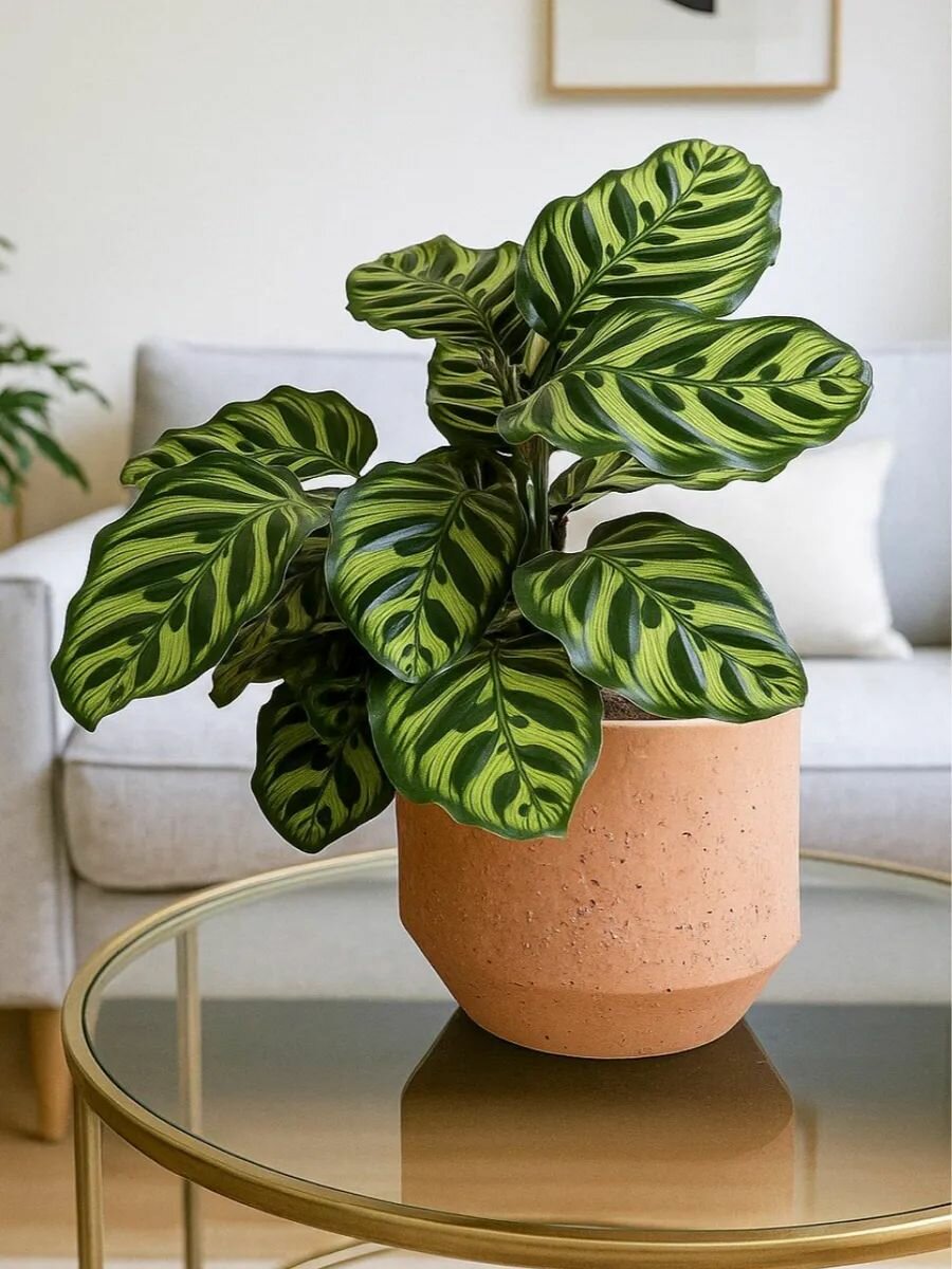 Калатея Грин Таун "Фредди", саженец живого многолетнего растения, горшечная