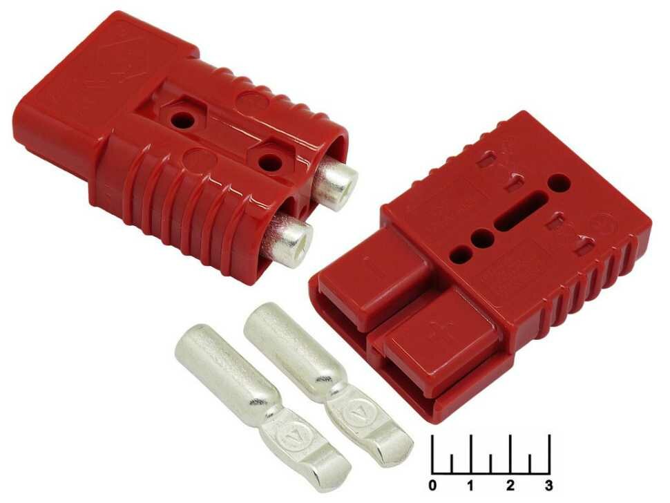 Разъем силовой 2pin 175A 600V BMC 2M (22AG) красный (Anderson)